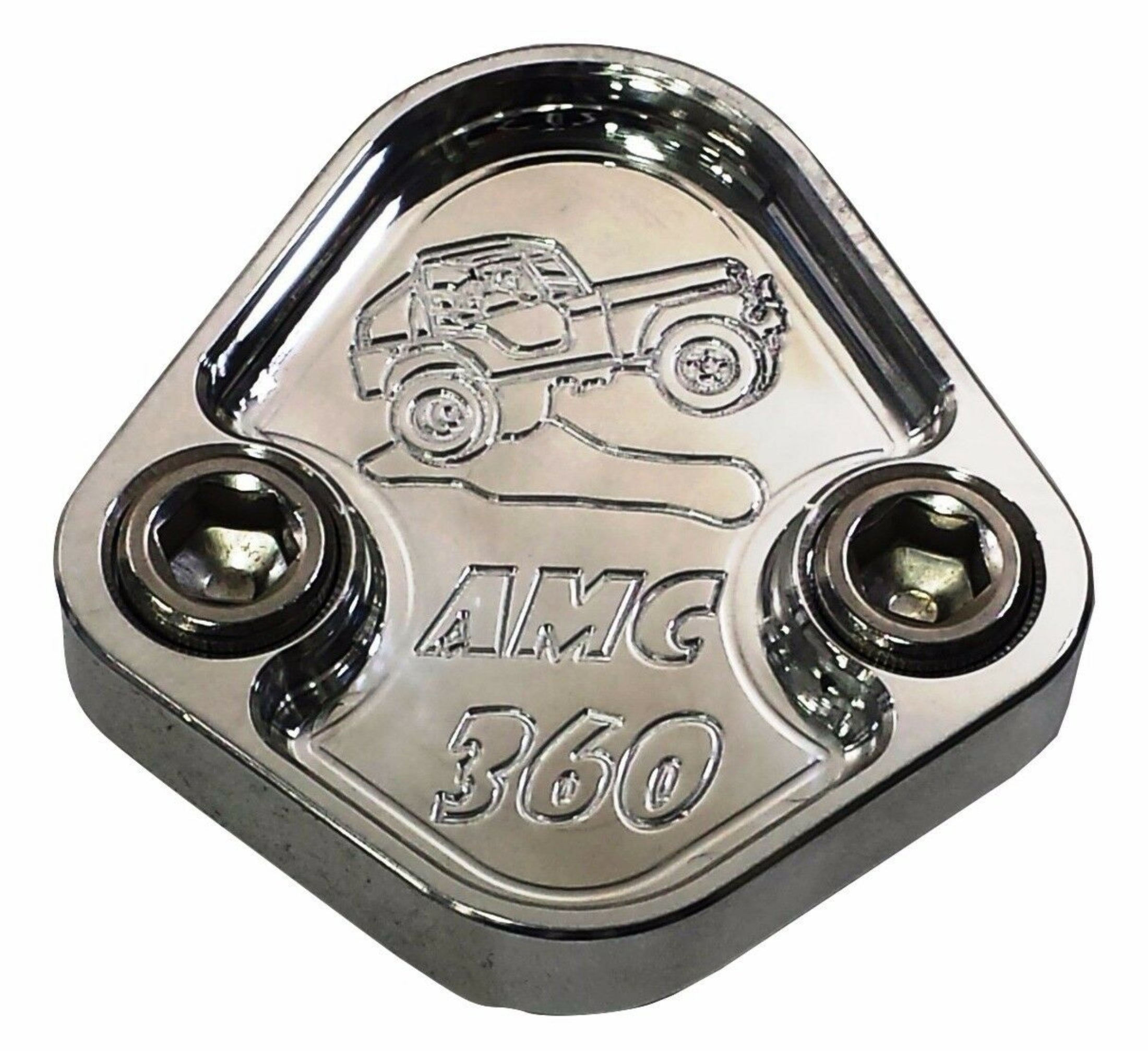Fuel Pump Block Off Plate Fits Jeep AMC 360 CJ5 CJ7 Engines | Mad4Metal