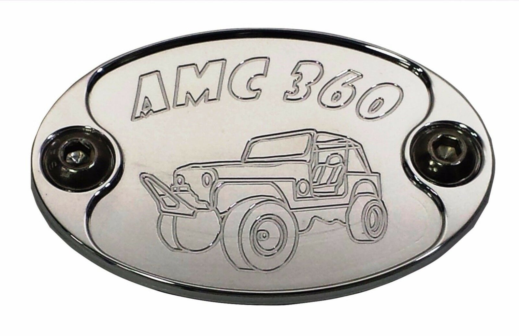 Auto Emblem Cars Custom Car Badge "fits" AMC Jeep 360 | Mad4Metals