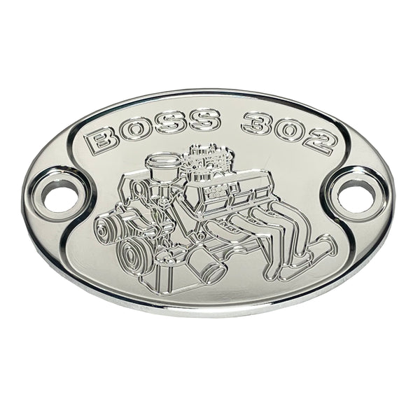 Aluminum Metal Car Badge fits Ford Boss 302 Engine Fender Hood Emblem ...